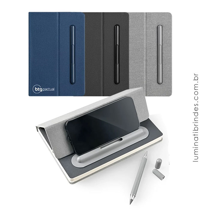 Caderno Script Holder com Caneta