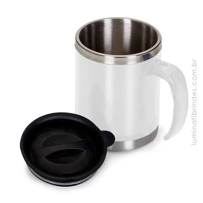 Caneca inox White New